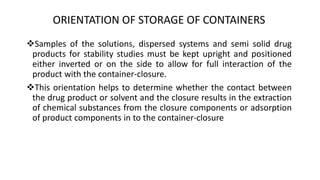 Stability of packaging in pharmacy | PPTX