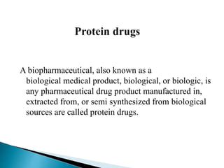 Stability of protein drugs | PPTX