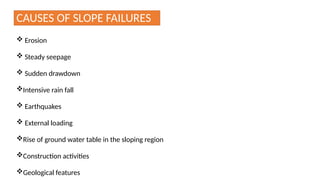 stability of slopes , foundation engineering , analysis of retaing wall ...