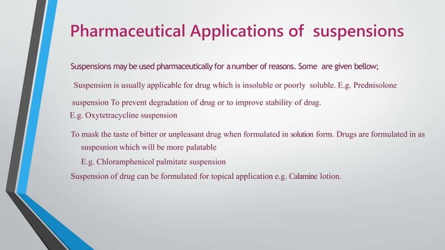 Stability of suspensions | PPTX | Chemistry | Science