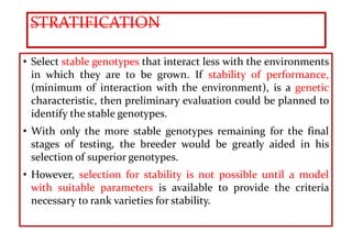 Stability parameters for comparing varieties (eberhart and russell 1966 ...