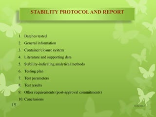 Stability protocols for different dosage forms by sachin jain | PPTX
