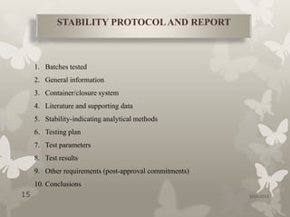 Stability protocols for different dosage forms by sachin jain | PPTX