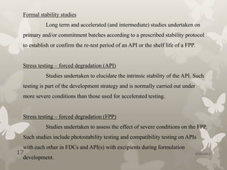 Stability protocols for different dosage forms by sachin jain | PPTX