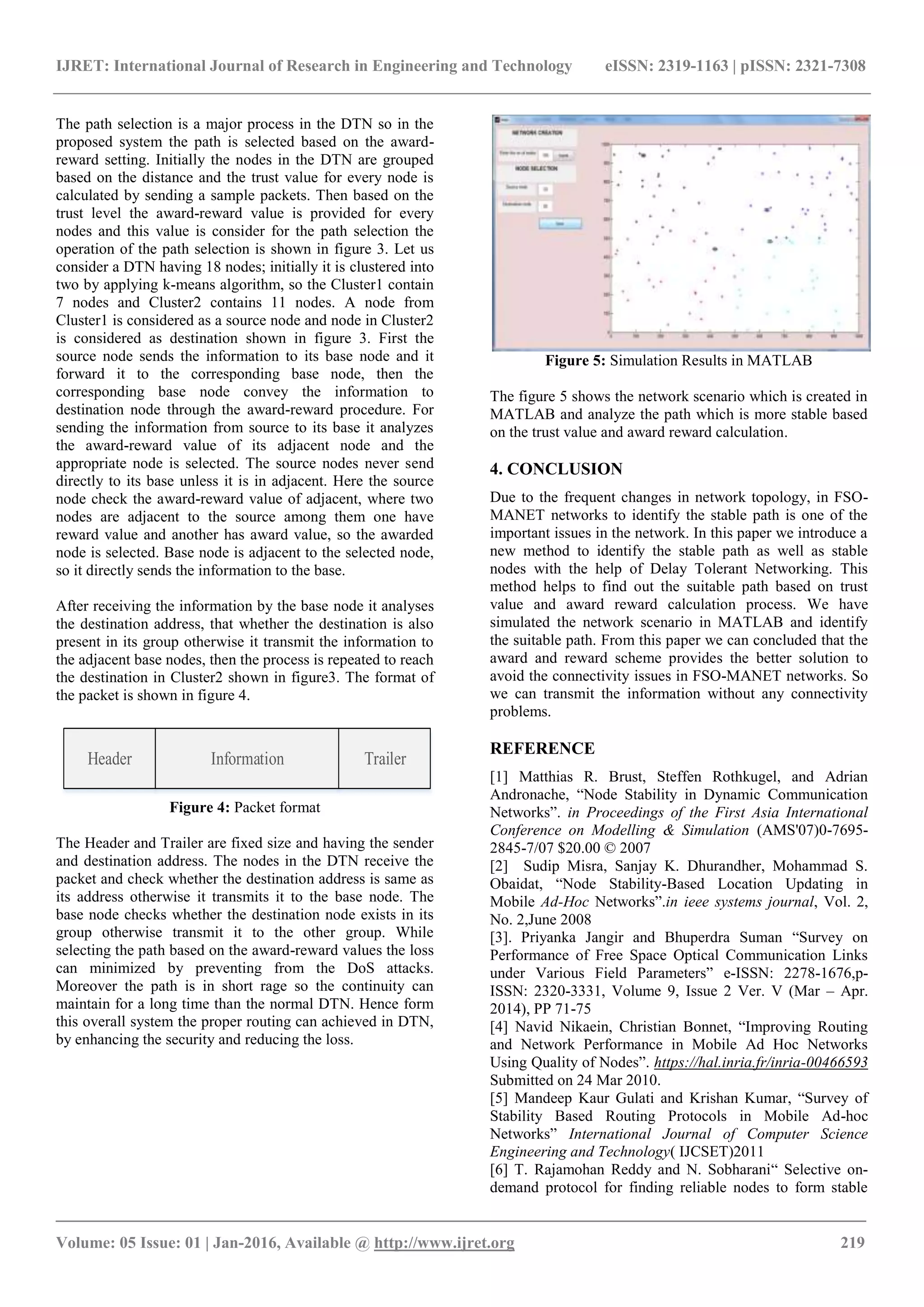 Stability routing in fso manets | PDF