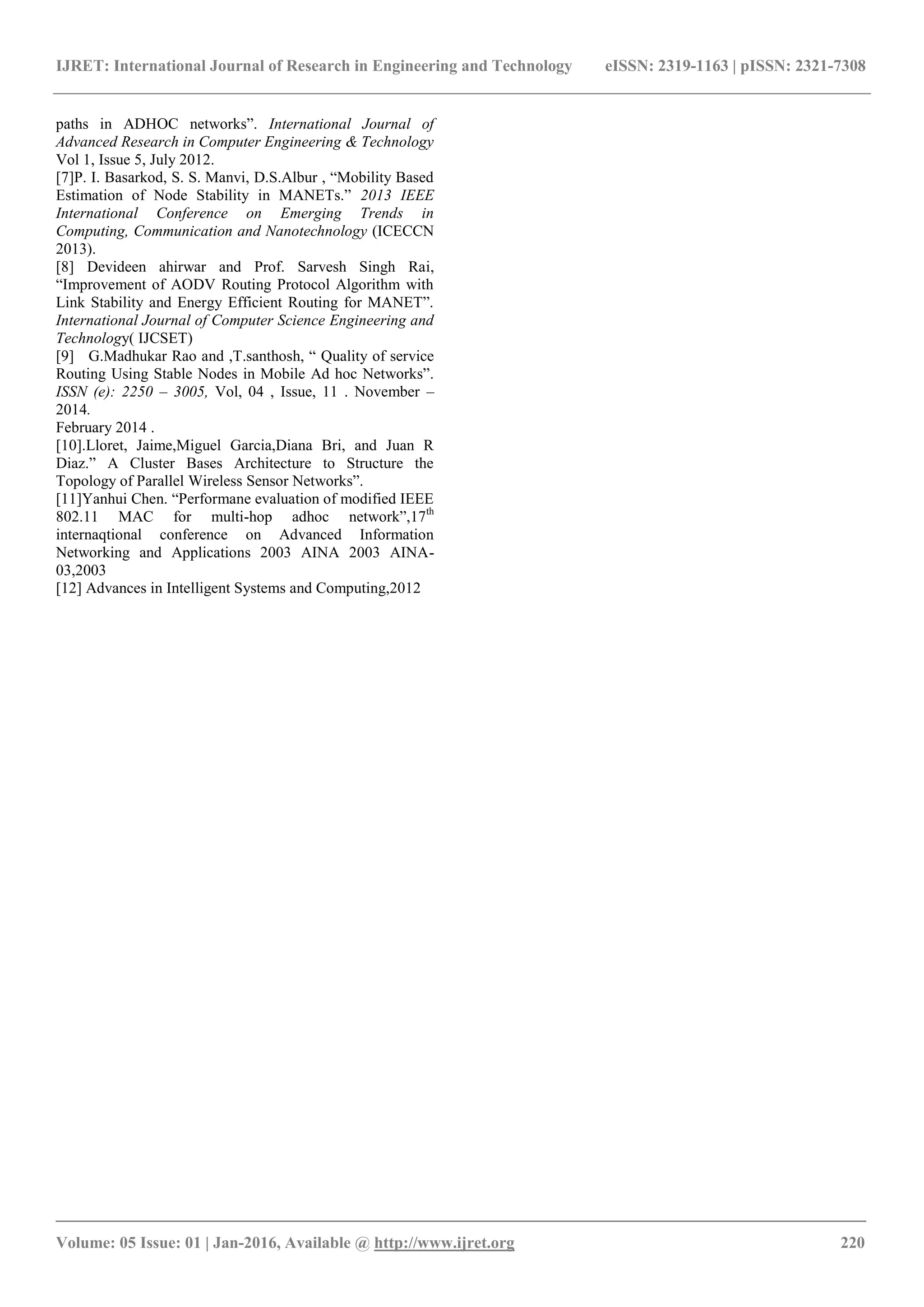 Stability routing in fso manets | PDF