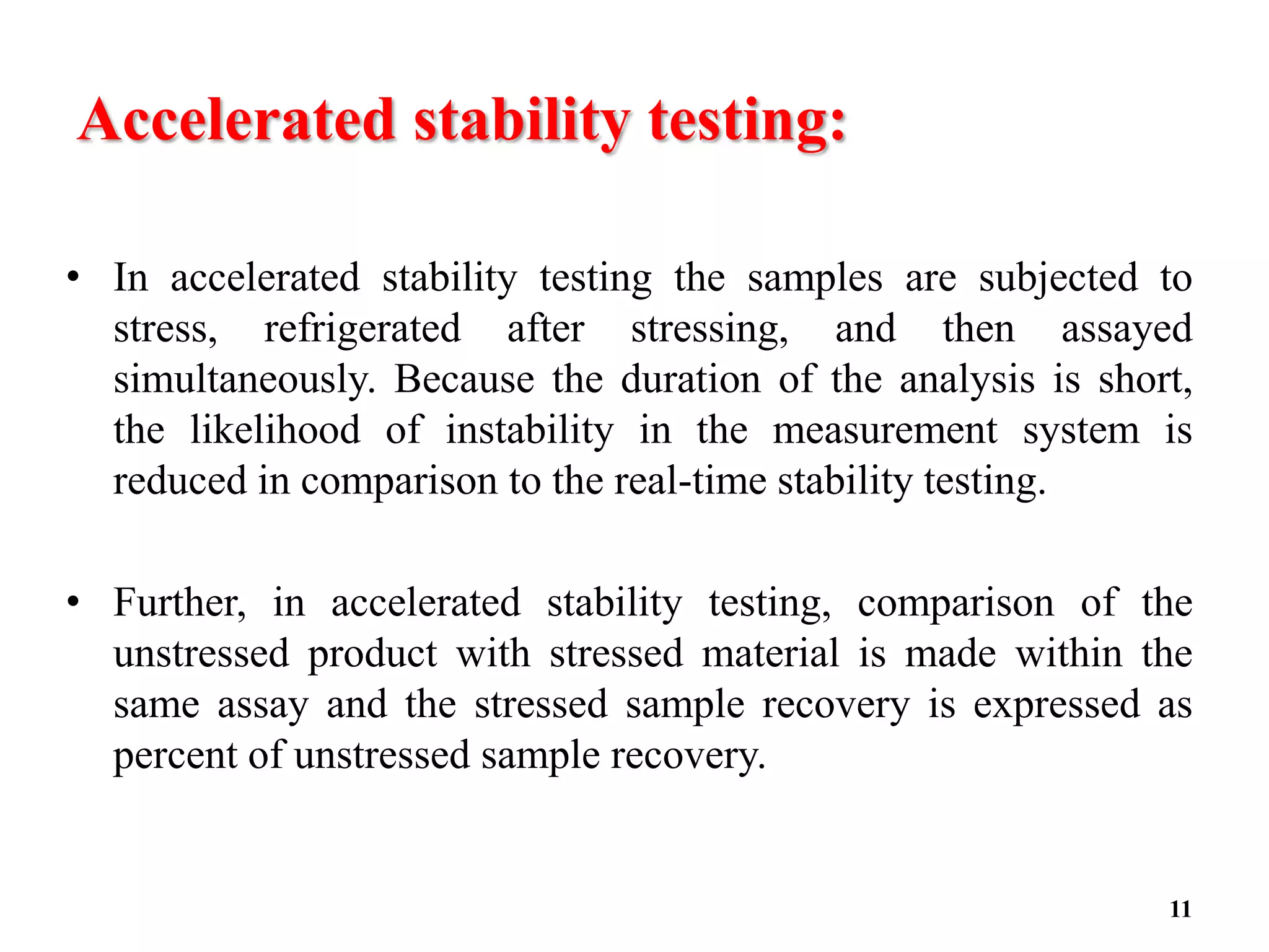 STABILITY TESTING DURING PRODUCT DEVELOPMENT | PPTX