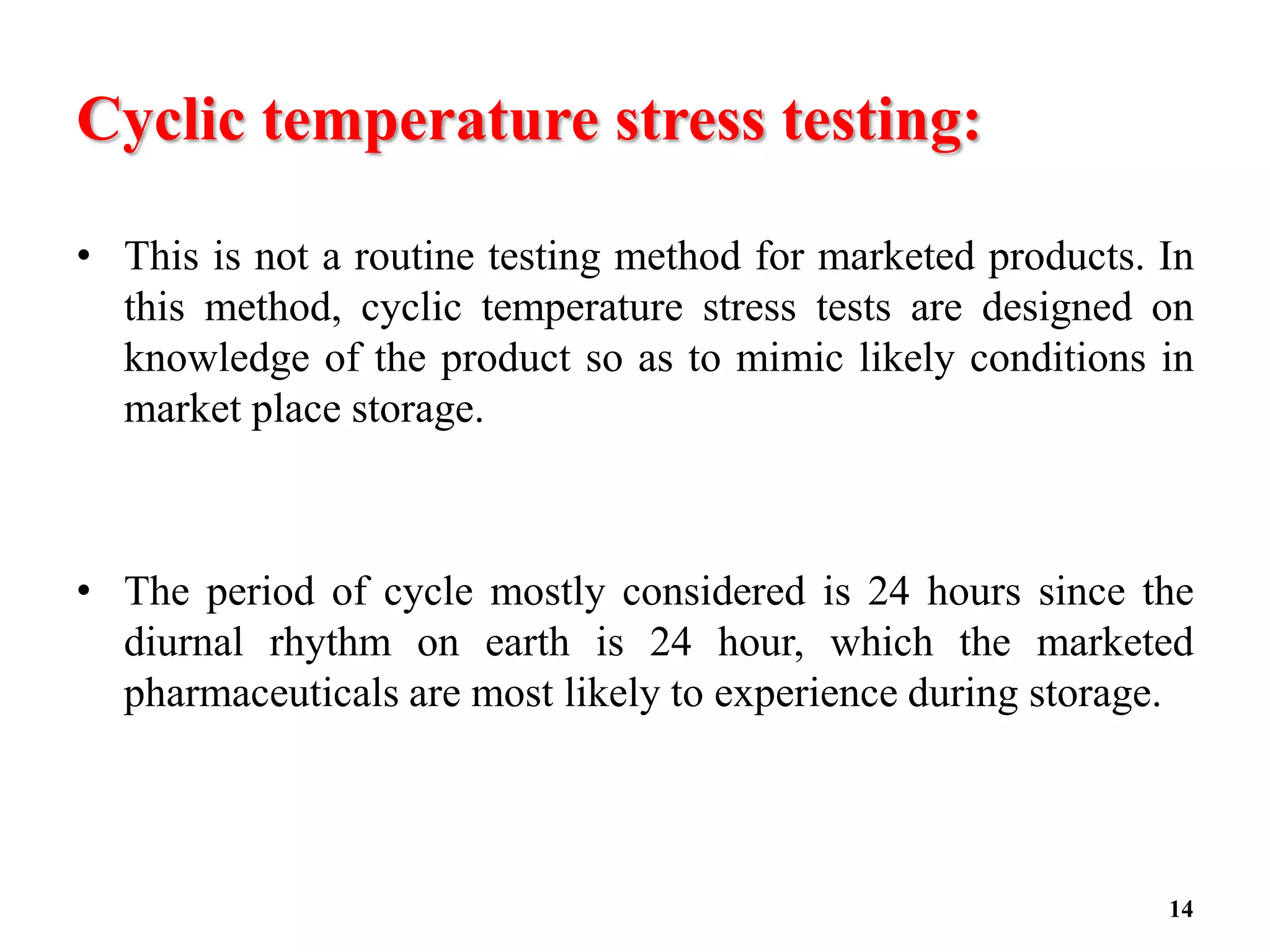 STABILITY TESTING DURING PRODUCT DEVELOPMENT | PPTX