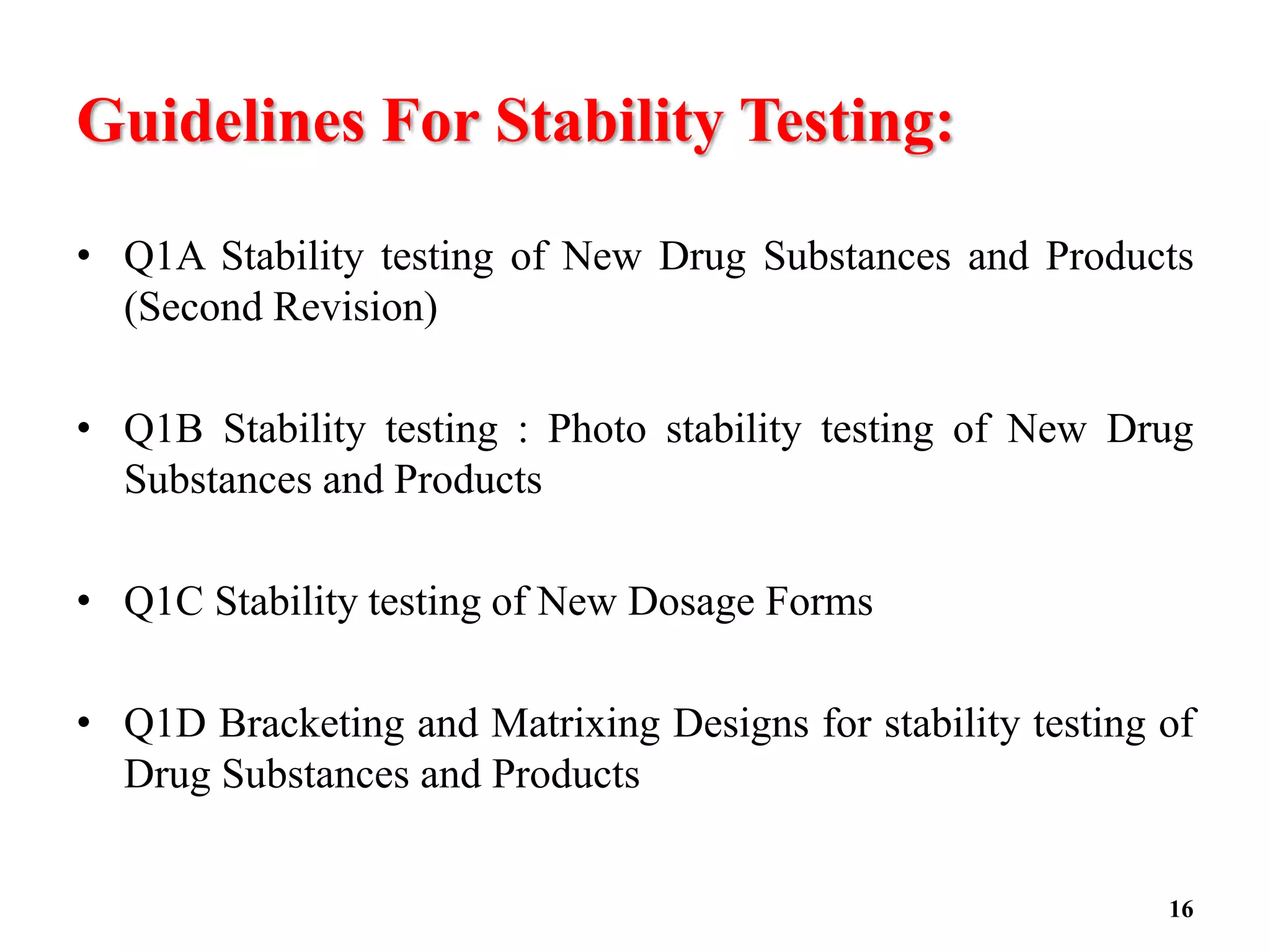 STABILITY TESTING DURING PRODUCT DEVELOPMENT | PPTX