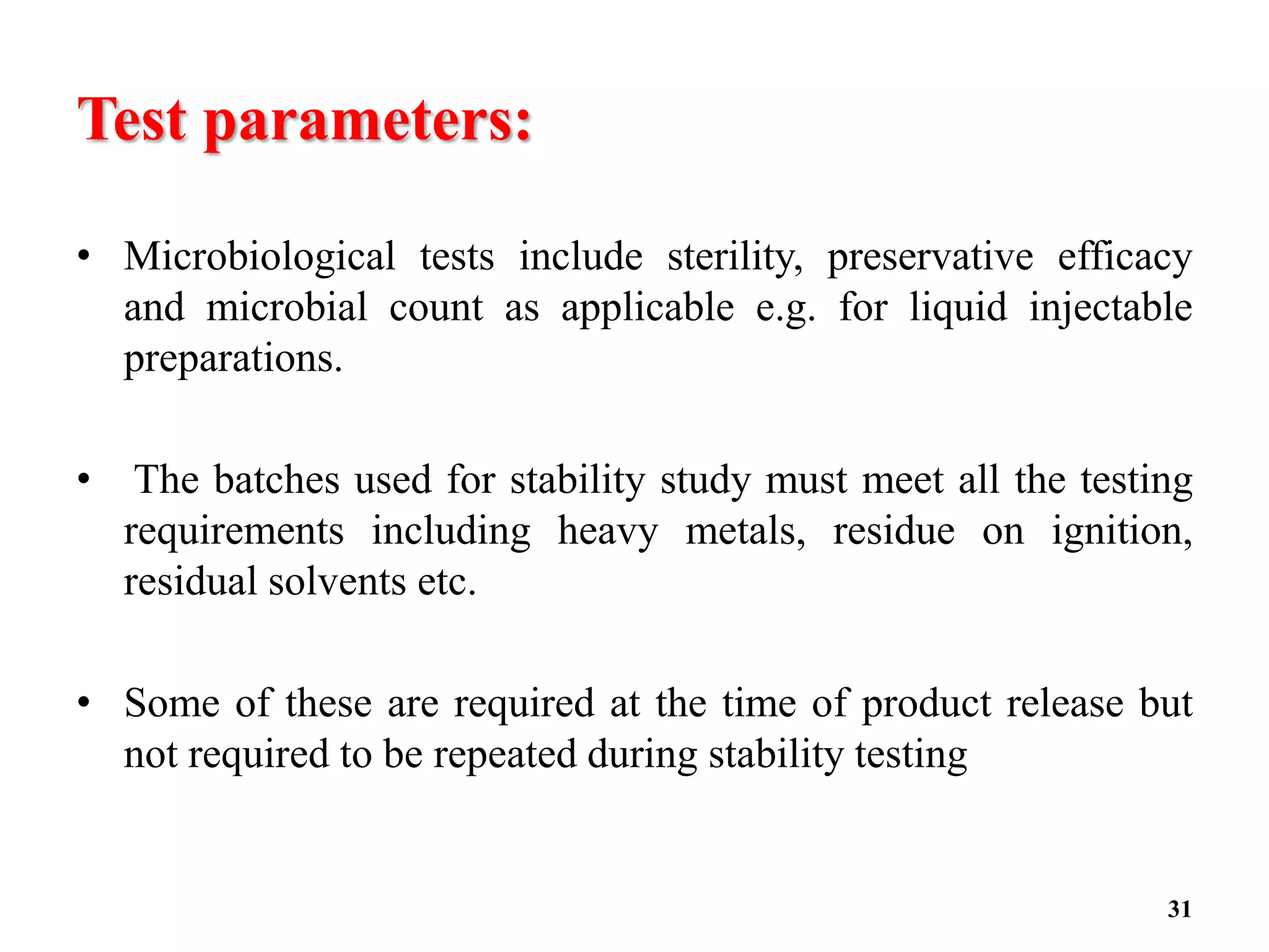STABILITY TESTING DURING PRODUCT DEVELOPMENT | PPTX
