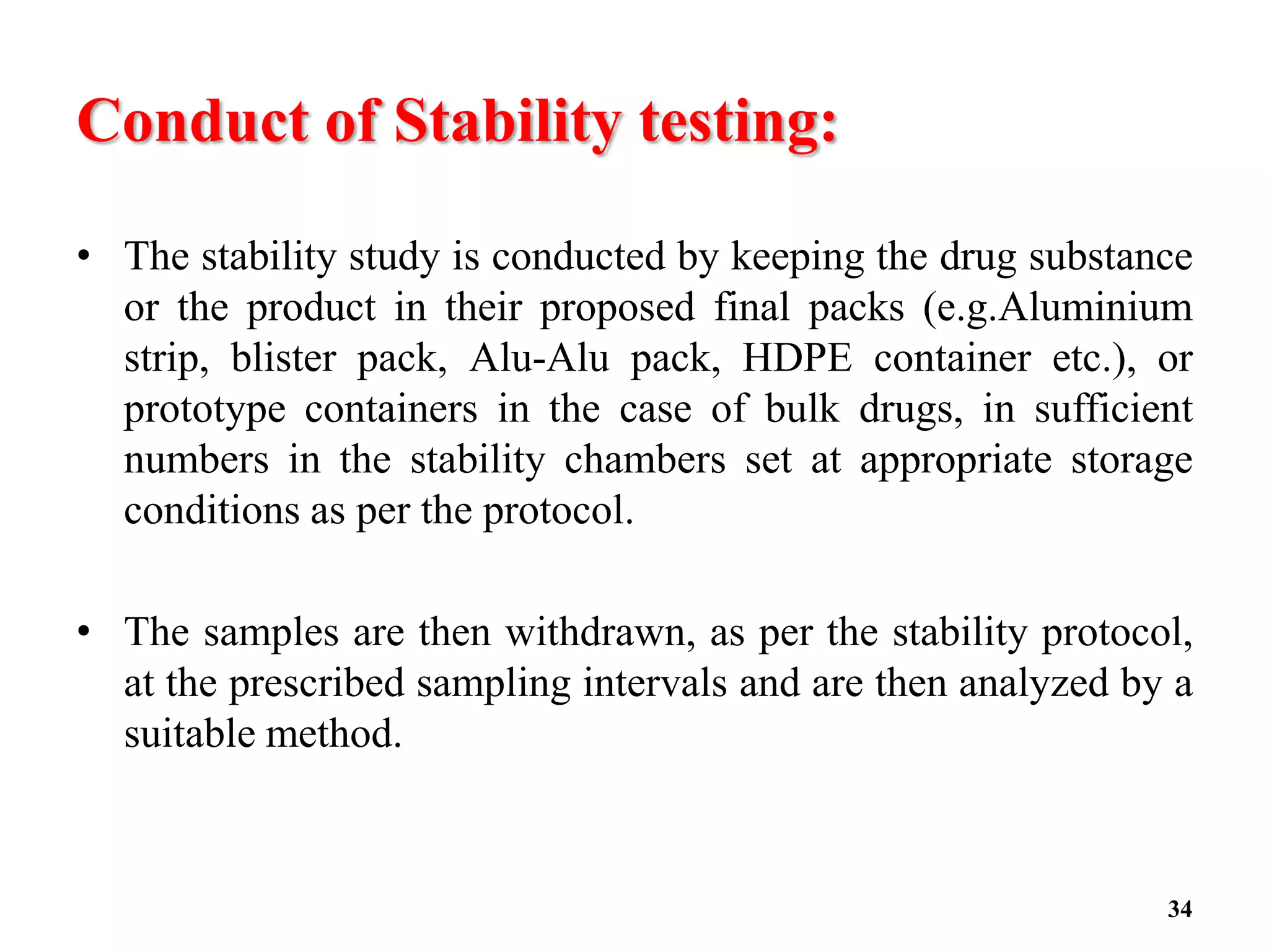 STABILITY TESTING DURING PRODUCT DEVELOPMENT | PPTX