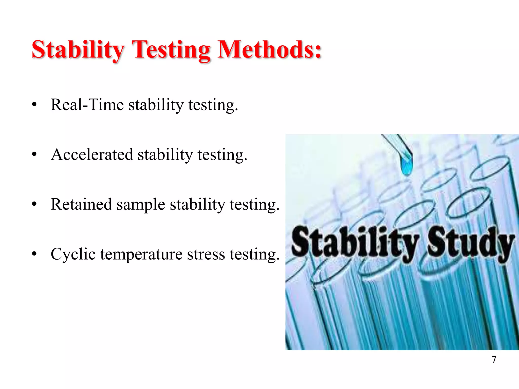STABILITY TESTING DURING PRODUCT DEVELOPMENT | PPTX