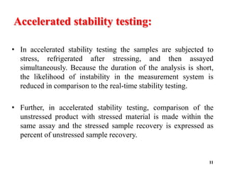 STABILITY TESTING DURING PRODUCT DEVELOPMENT | PPTX