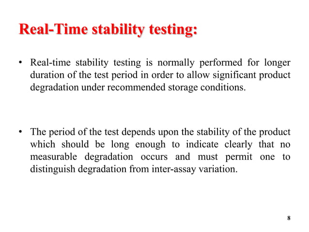 STABILITY TESTING DURING PRODUCT DEVELOPMENT | PPTX