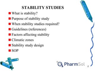 STABILITY STABILITY of Pharmaceutical Products | PPT