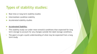 Stability studies | PPTX