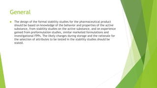 Stability studies | PPTX