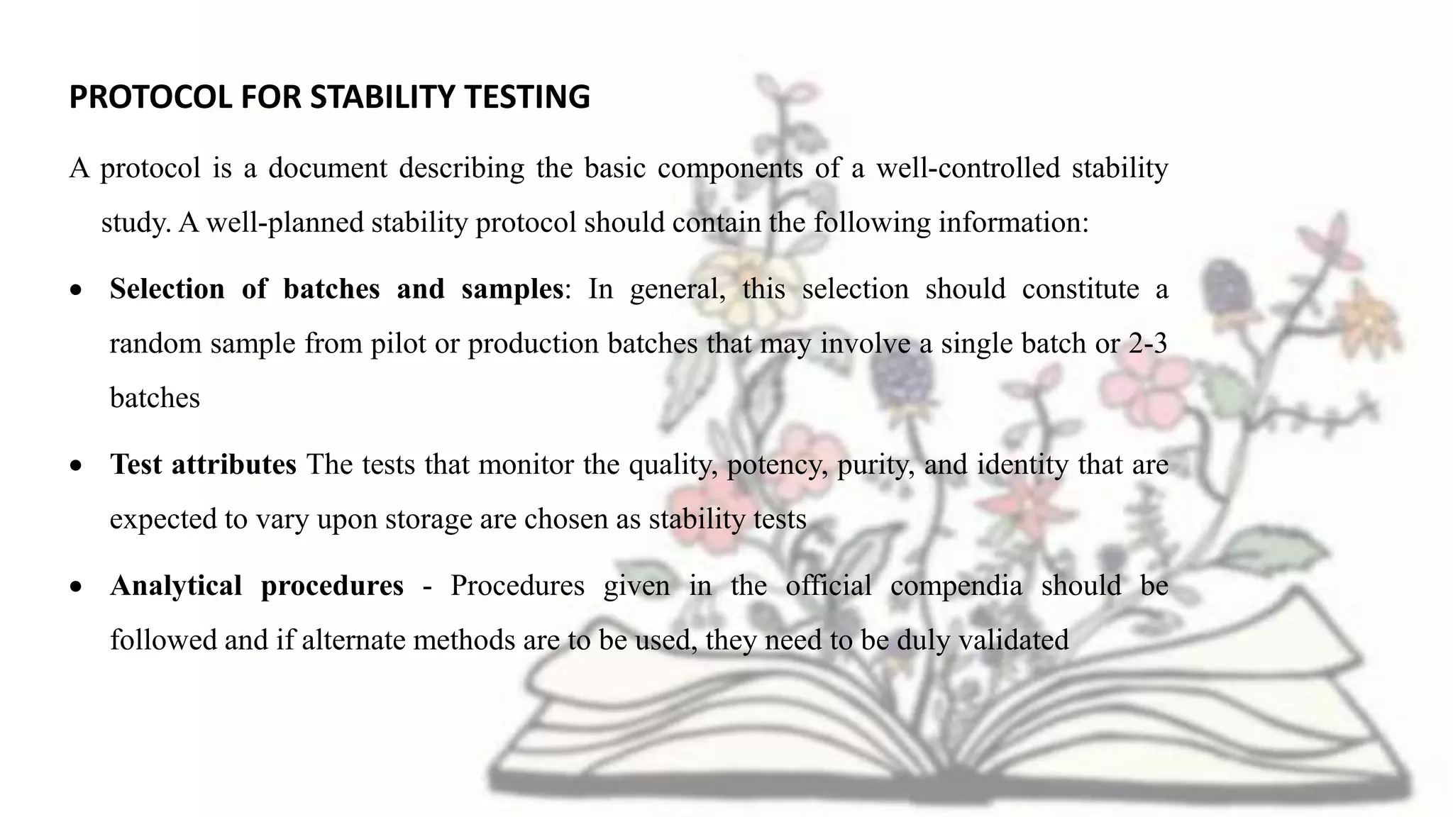 STABILITY TESTING OF HERBAL NATURAL PRODUCTS | PPTX