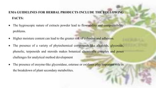STABILITY TESTING OF HERBAL NATURAL PRODUCTS | PPTX