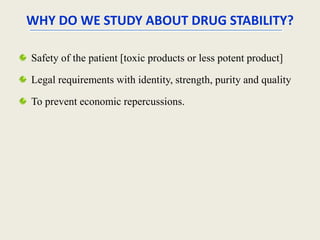 Stability studies | PPTX