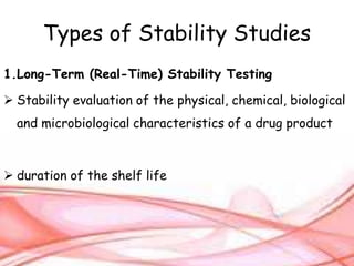 Stability studies | PPTX