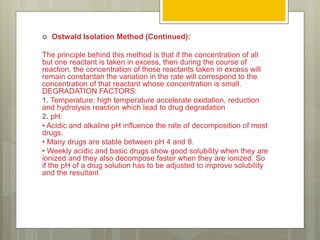 Stability studies presentation | PPTX