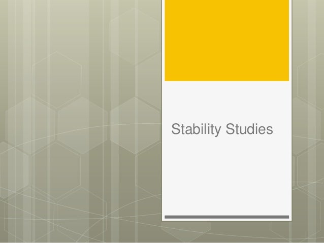 Stability studies presentation