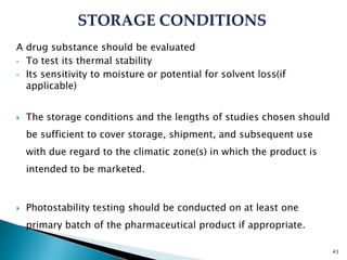 Stability studies ICH Q1A-Q1E Guidelines ppt | PPTX