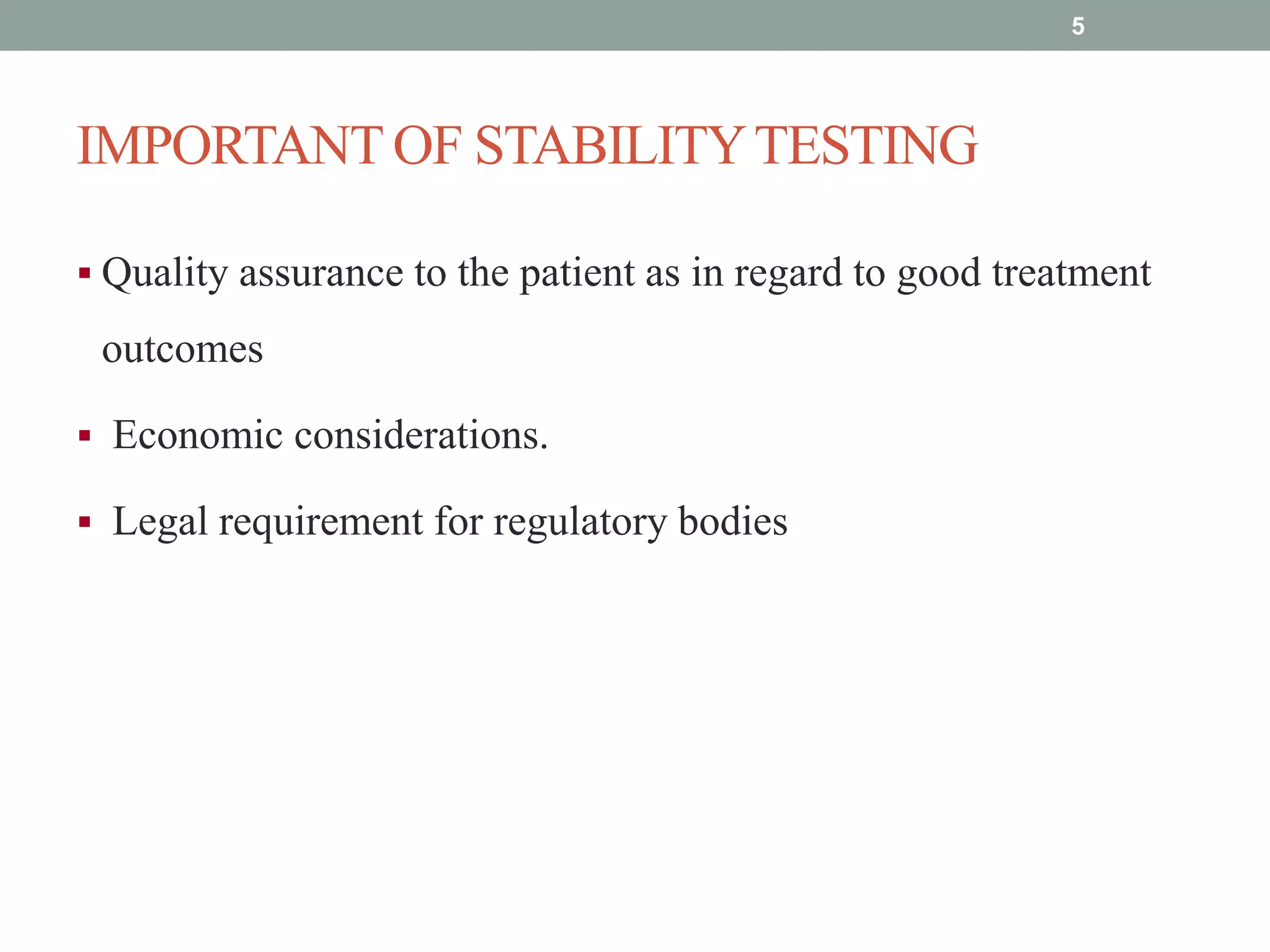 Stability study | PPT