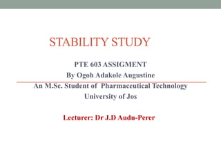 Stability study | PPT