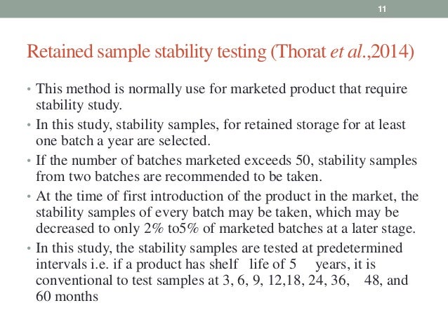 Stability study