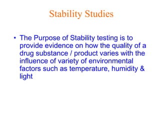 Stability study | PPT