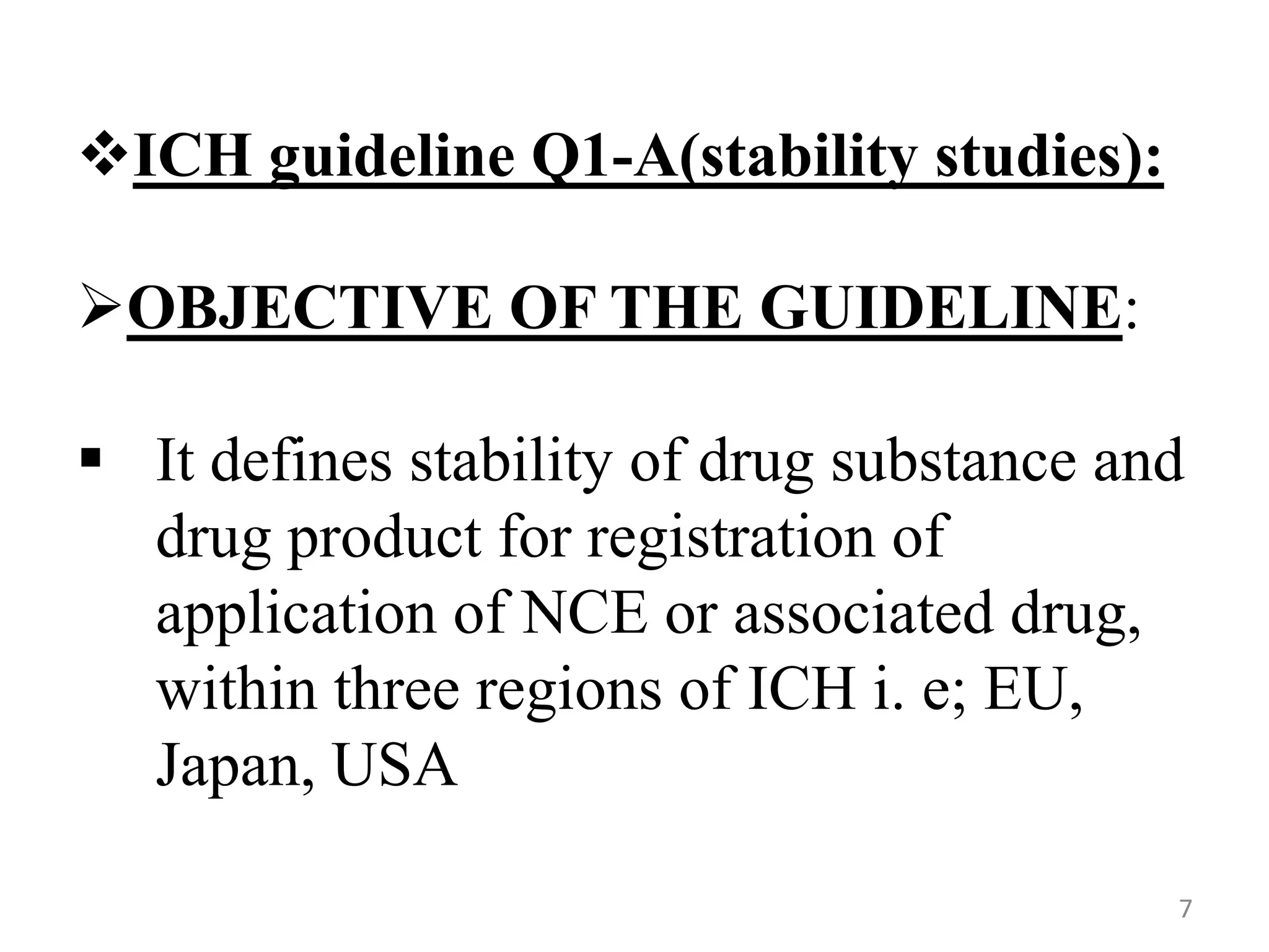 Stability study as per ich guideline | PPTX