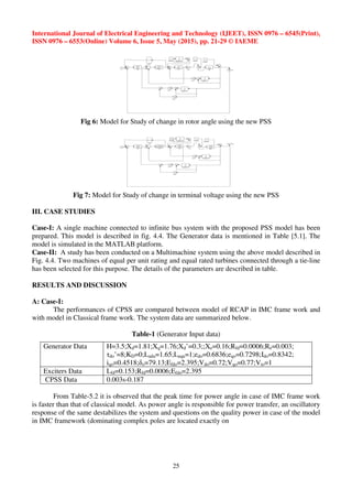 Stability study of a multi machine system using modified robust co ordinate avr and power system ...