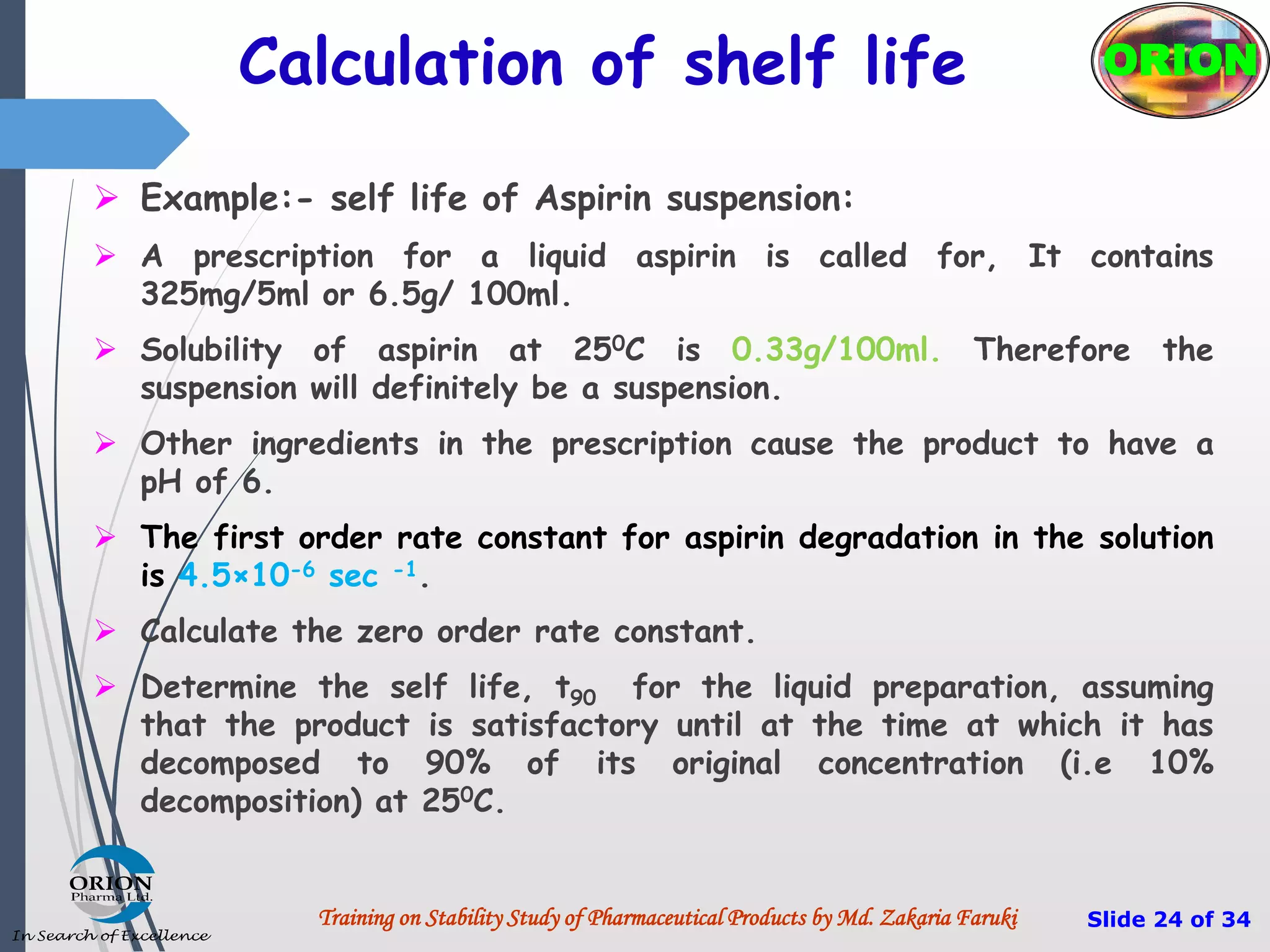 Stability study of Pharmaceutical Products and Regulatory Requirements ...
