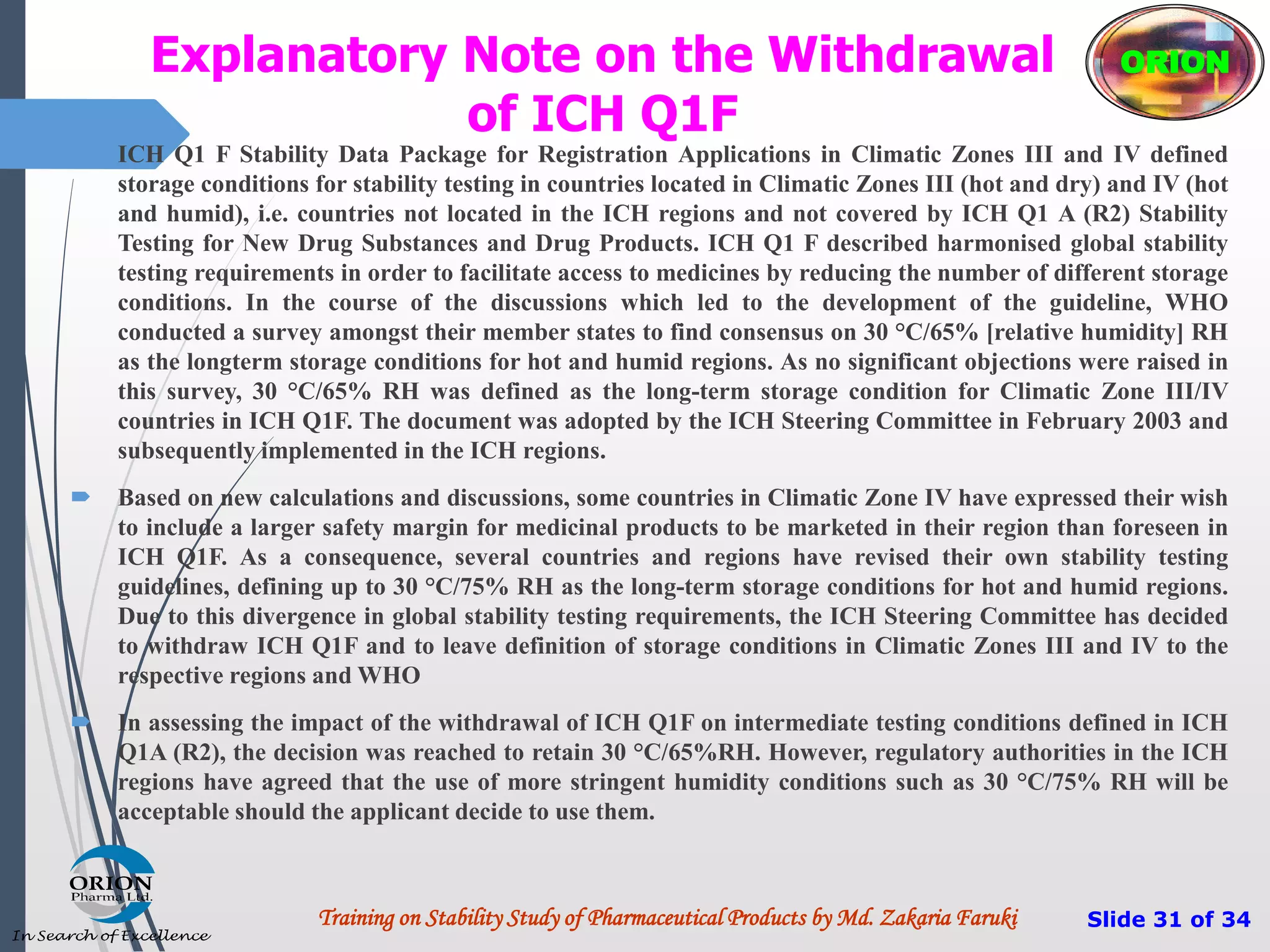 Stability study of Pharmaceutical Products and Regulatory Requirements ...