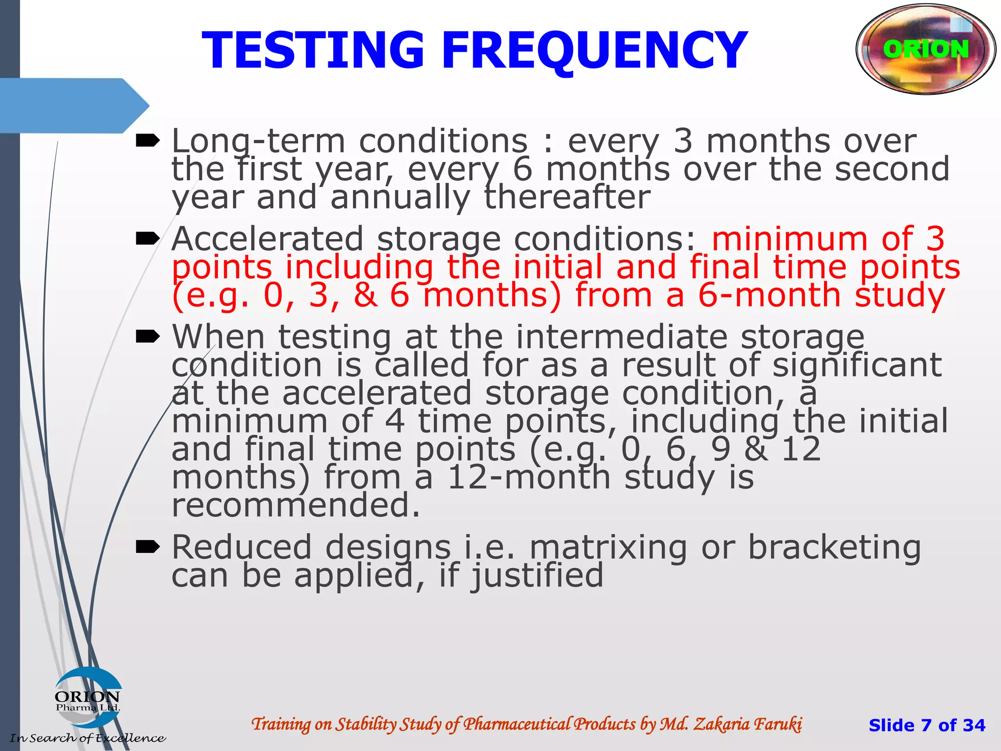 Stability study of Pharmaceutical Products and Regulatory Requirements ...