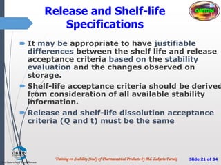 Stability study of Pharmaceutical Products and Regulatory Requirements ...
