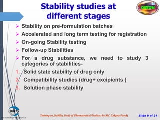 Stability study of Pharmaceutical Products and Regulatory Requirements | PDF