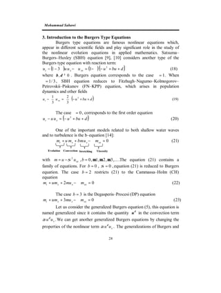 Stability Study of Stationary Solutions of The Viscous Burgers Equation | PDF