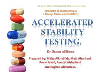Accelerated Stability Testing. | PPT