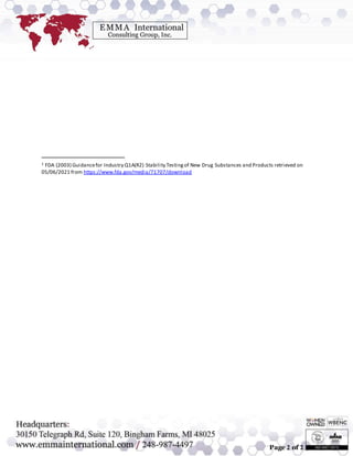 Stability Testing Requirements for Pharmaceuticals | PDF