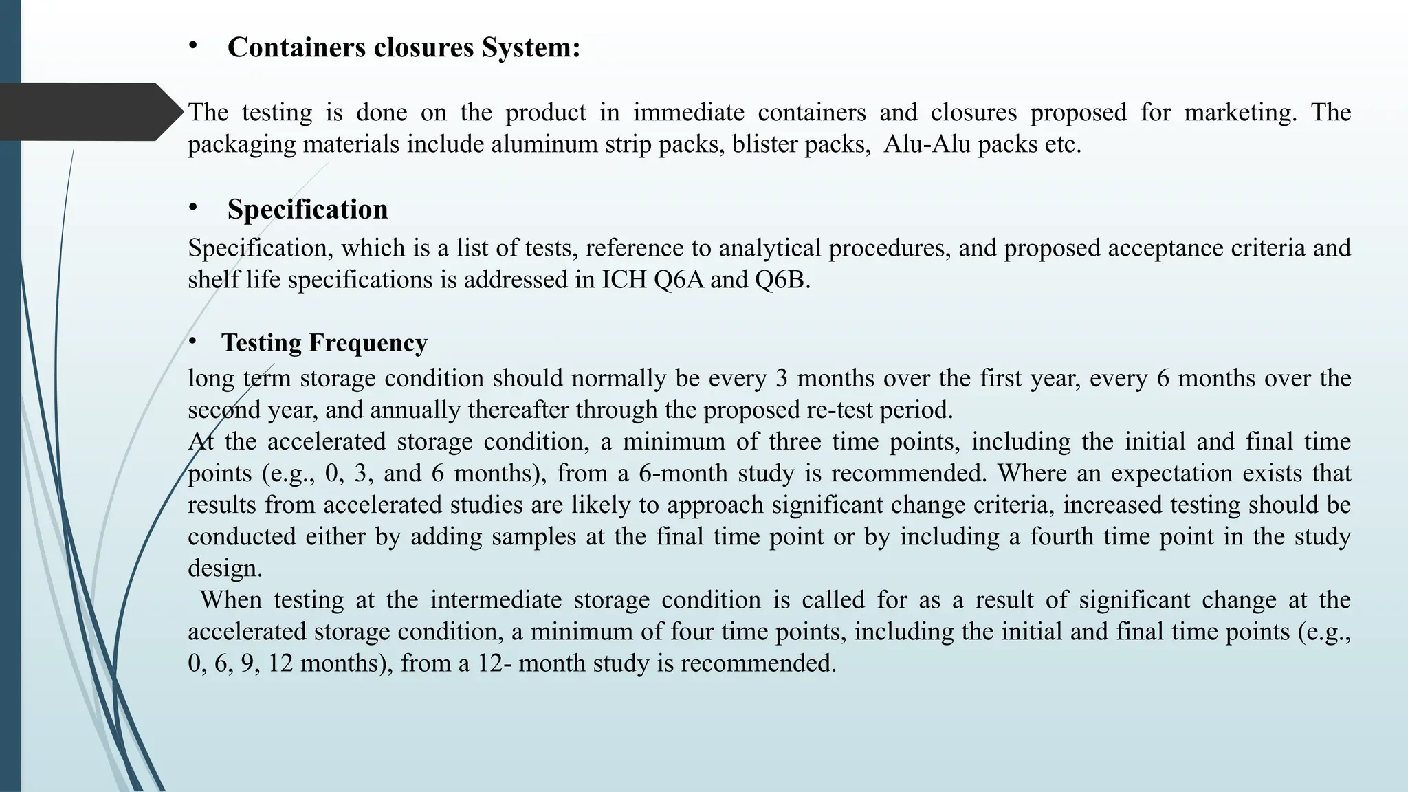 ICH Stability testing guideline B.Pharm. | PPTX