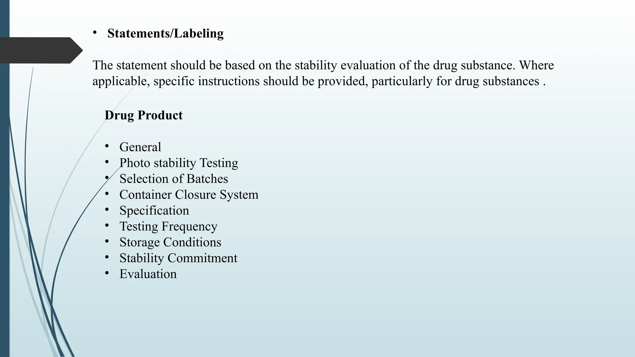 ICH Stability testing guideline B.Pharm. | PPTX