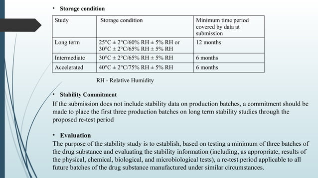 ICH Stability testing guideline B.Pharm. | PPTX