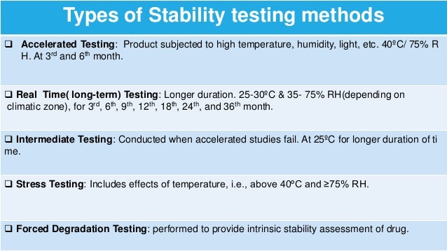 Stability testing in herbal medicines