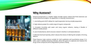 Understanding Acetone’s Value in Stability Testing | PPTX