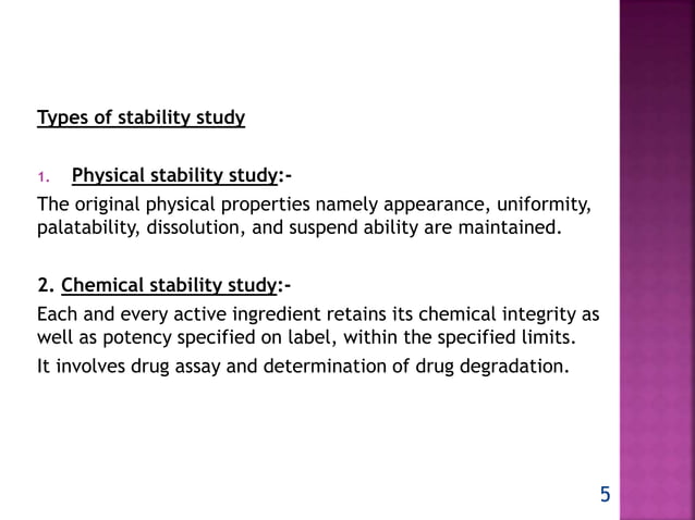 Stability testing of herbal natural products and its | PPTX | Chemistry ...