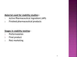 Stability testing of herbal natural products and its | PPTX