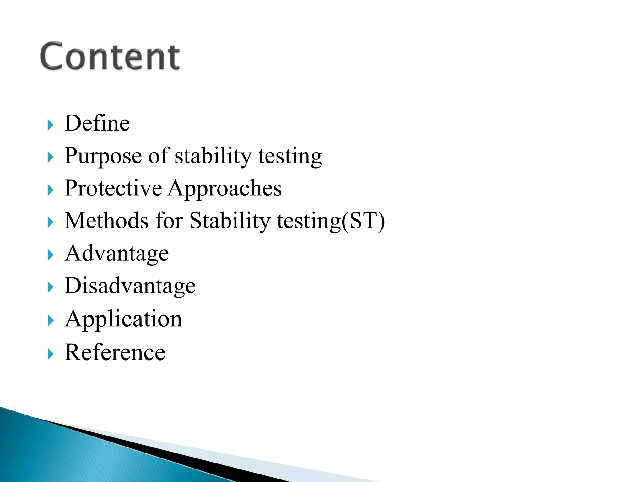 Stability testing of natrual product | PPTX